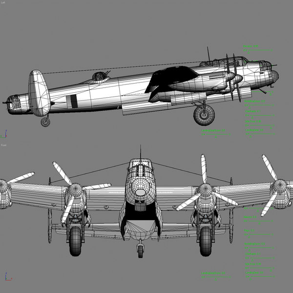 lancaster iii 3d model