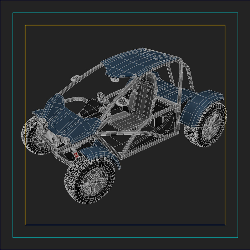 buggy vehicle 3d model