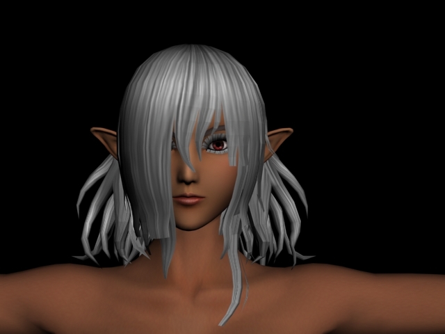 female elf 3d model