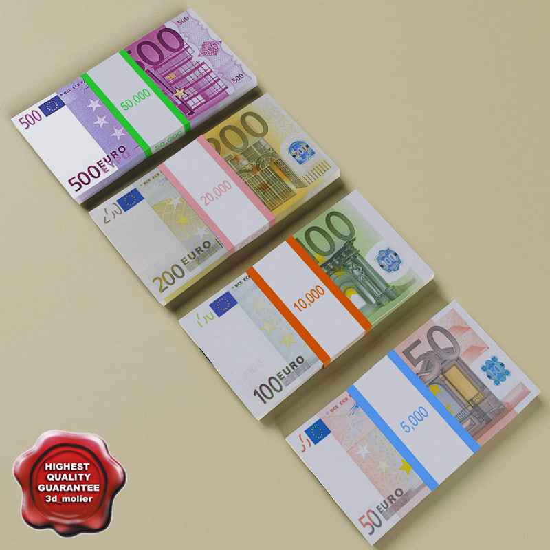 euro money 3d model