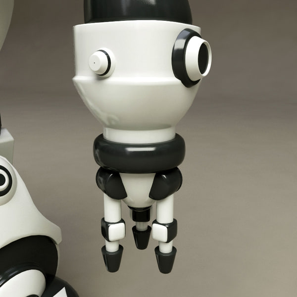 3ds max robot toy robosapien rigged