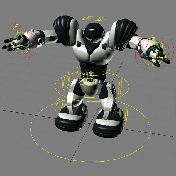 3ds max robot toy robosapien rigged
