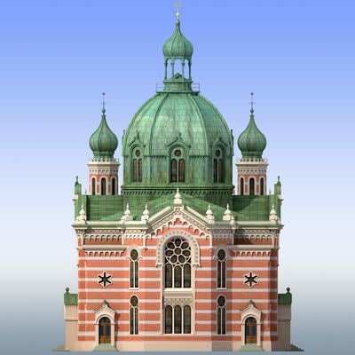 jewish synagogue 3d 3ds