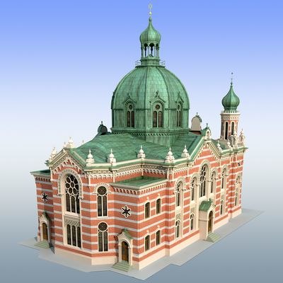 jewish synagogue 3d 3ds