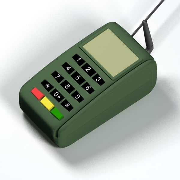 3d credit card reader model