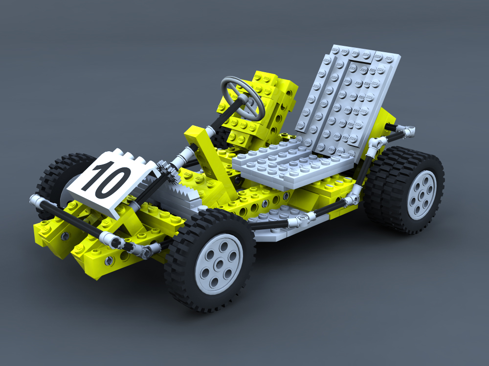 lego car 3d model