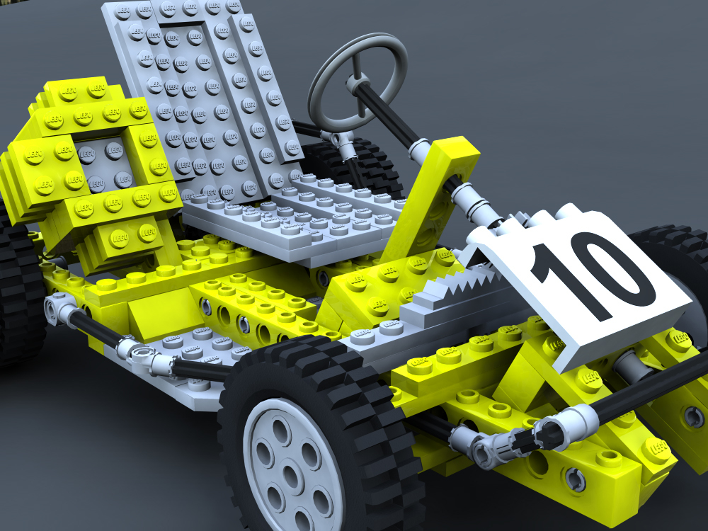 lego car 3d model