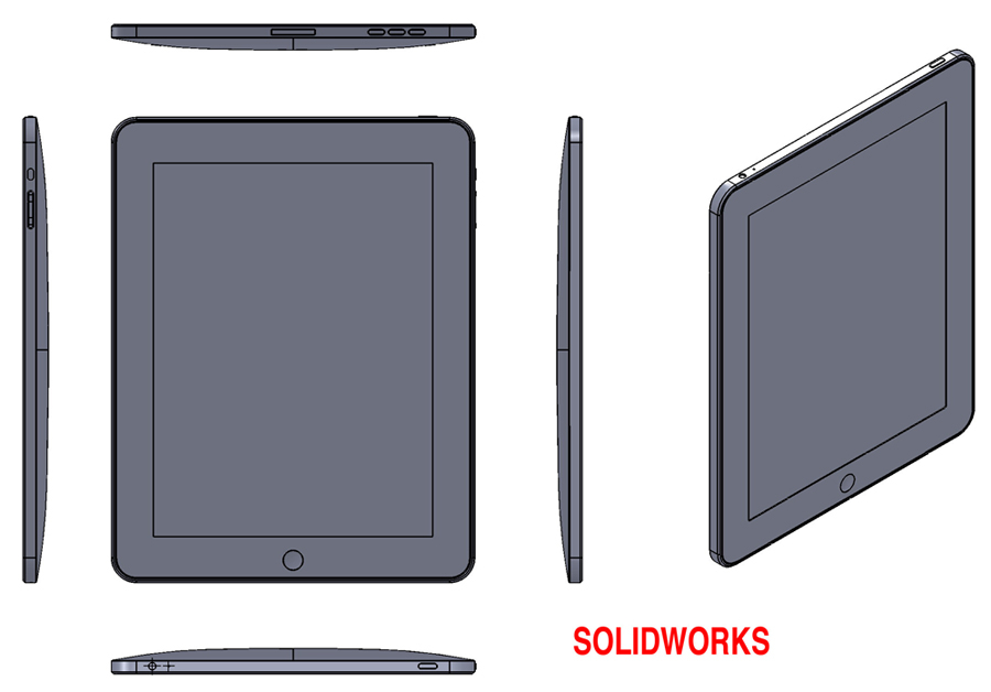 3d apple ipad model
