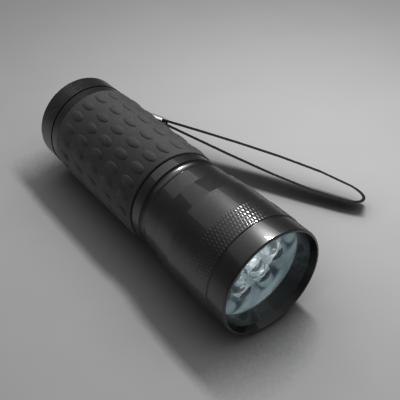 led flashlight 3d 3ds