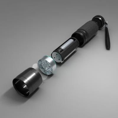 led flashlight 3d 3ds