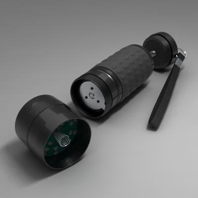 led flashlight 3d 3ds