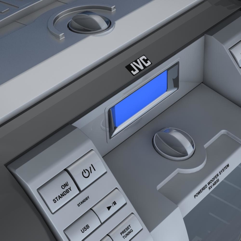 3d model of boombox jvc rv-nb50