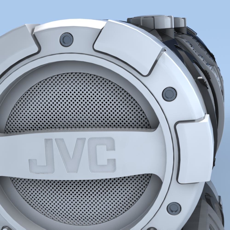 3d model of boombox jvc rv-nb50