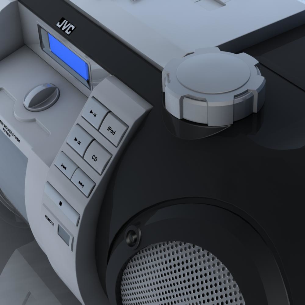 3d model of boombox jvc rv-nb50