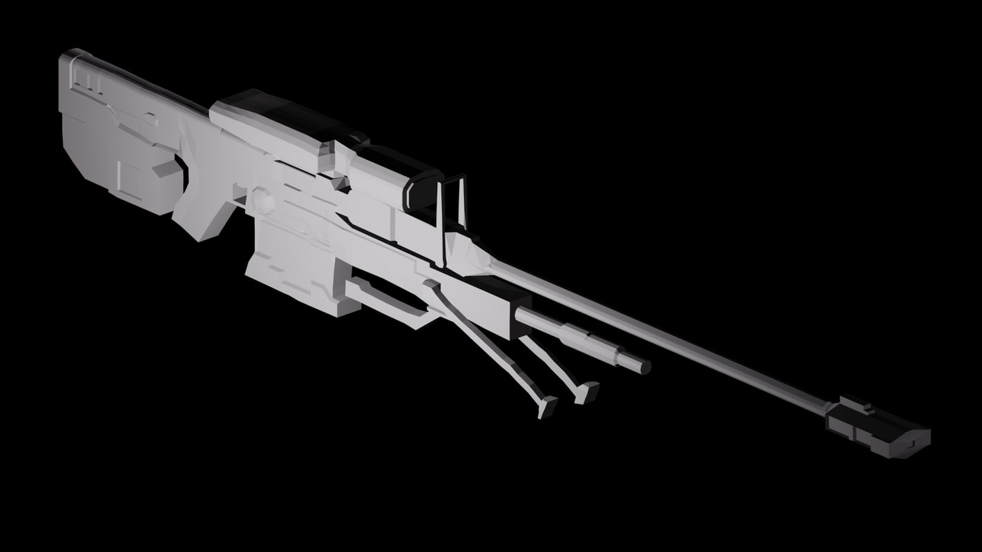 Halo Sniper Rifle（SRS99C-S2 AMB）3D模型 - TurboSquid 515956