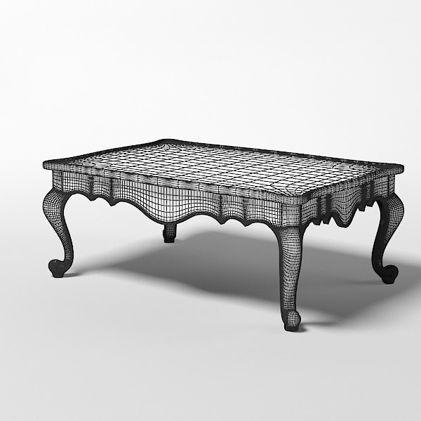 3d model classic coffee table