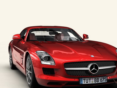 3d model mercedes benz sls 2011