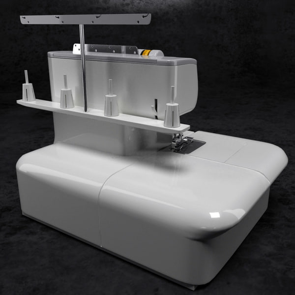 3ds max overlock sewing machine