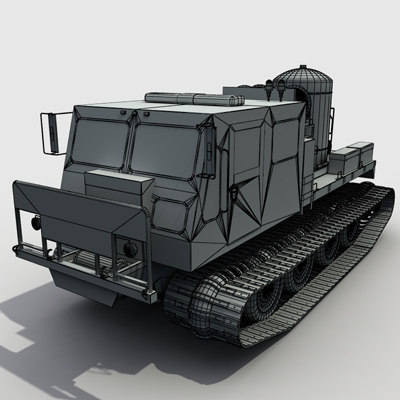 snow engine nodwell 3d model