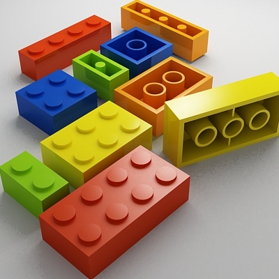 3ds max lego building blocks