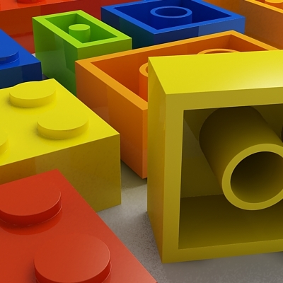 3ds max lego building blocks