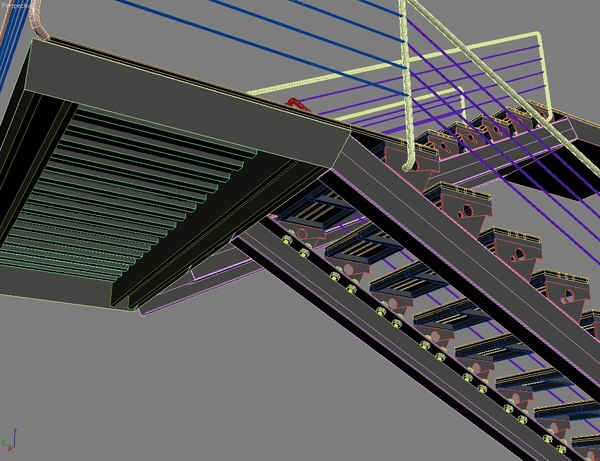 철골 구조 계단 3D 모델 - TurboSquid 512373