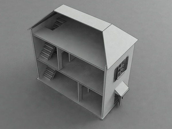 3d toy house