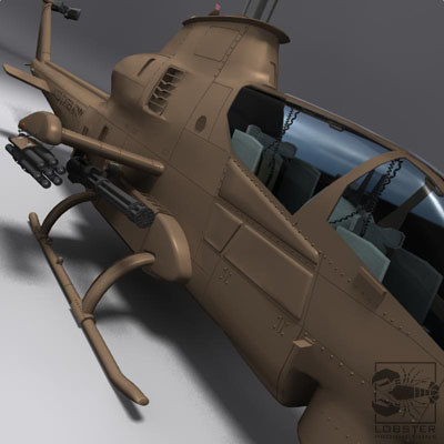 bell ah-12 cobra 3d model