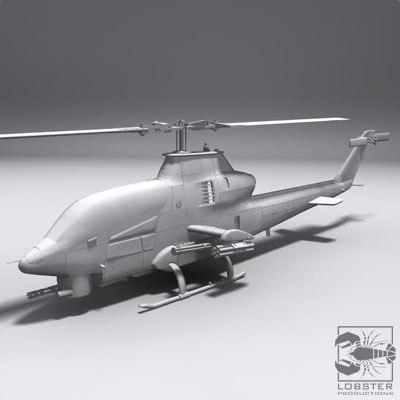 bell ah-12 cobra 3d model