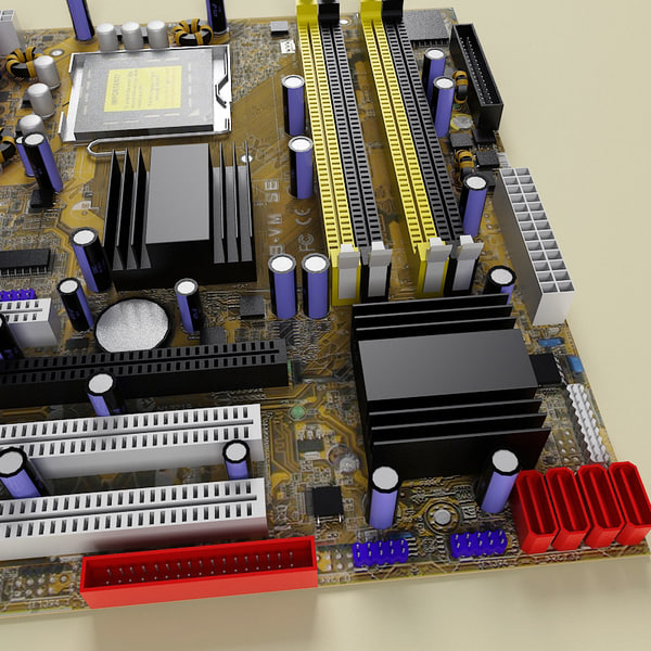 3d model computer components v2