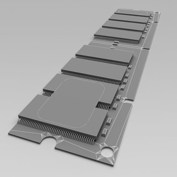 3d model computer components v2