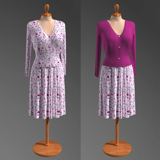 showroom dummy clothes 3d model