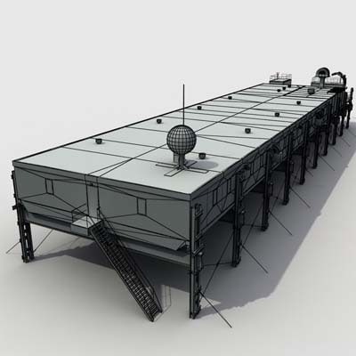 3d model antarctic expedition base arctic
