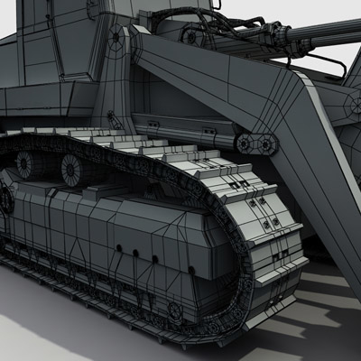 3ds max track loader industrial vehicles