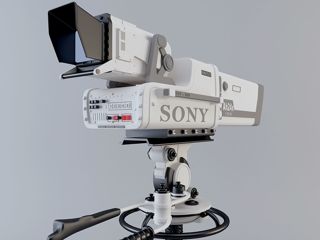 3d model sony bvp 900 camera
