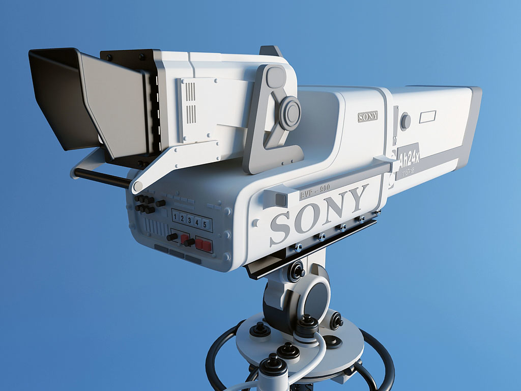 3d model sony bvp 900 camera