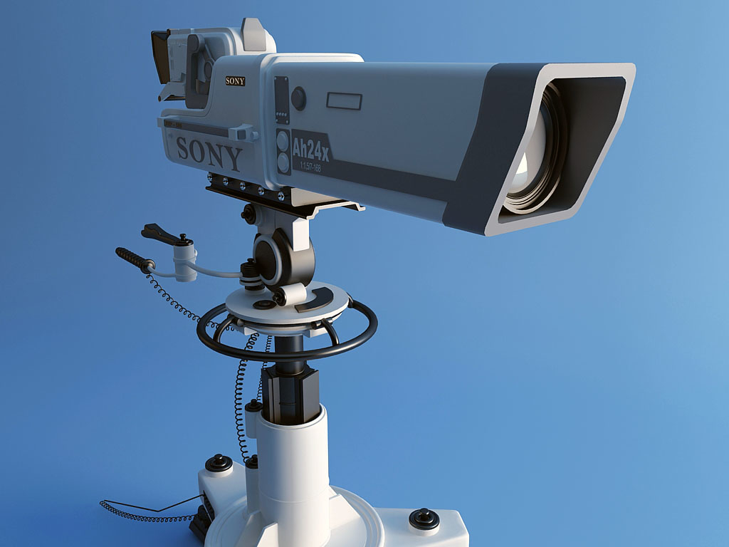 3d model sony bvp 900 camera
