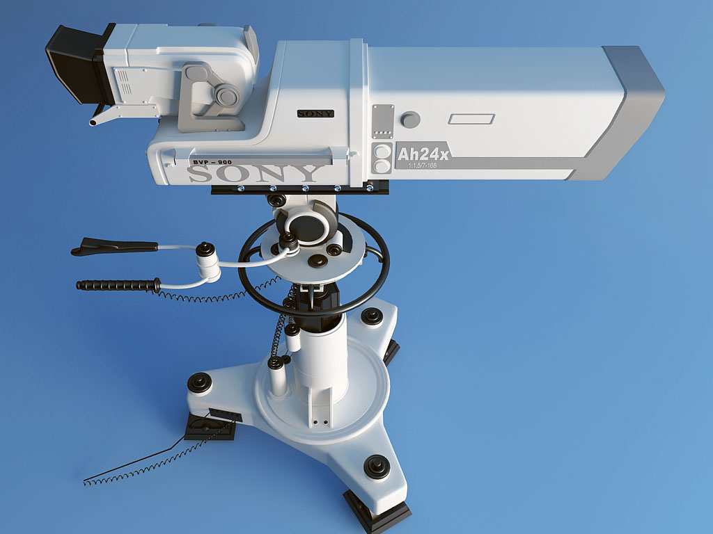 3d model sony bvp 900 camera