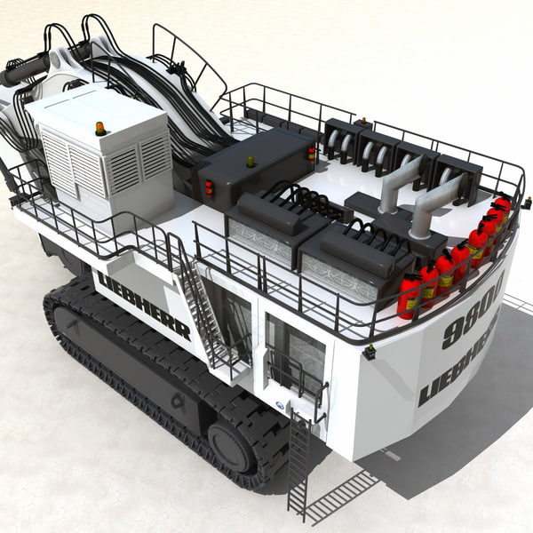 3d liebherr 9800 excavator