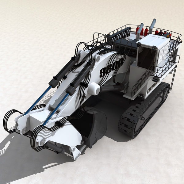 3d liebherr 9800 excavator
