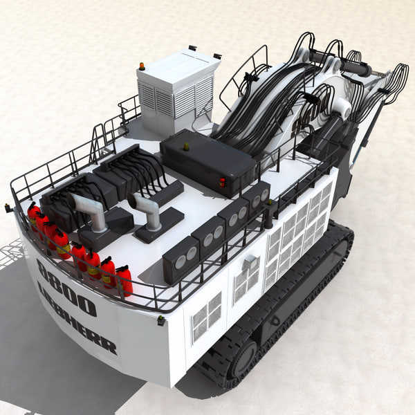 3d liebherr 9800 excavator