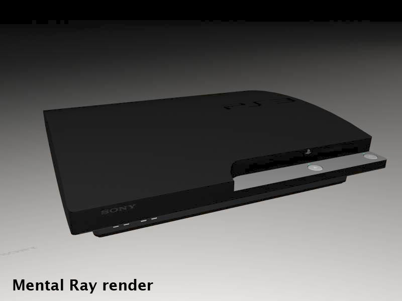 ps3 slim playstation 3 3d model