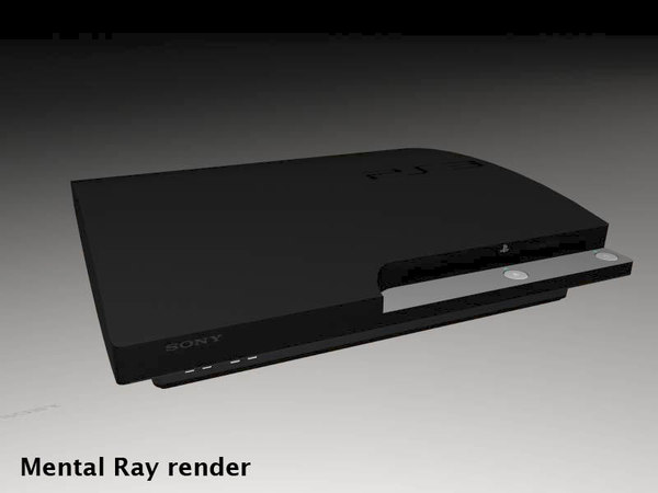 ps3 slim playstation 3 3d model