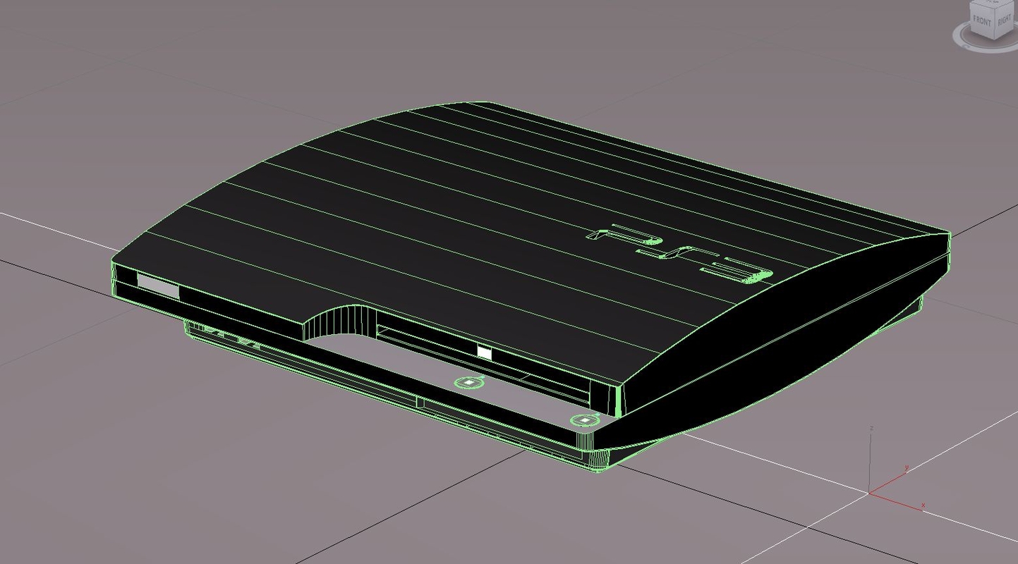 ps3 slim playstation 3 3d model