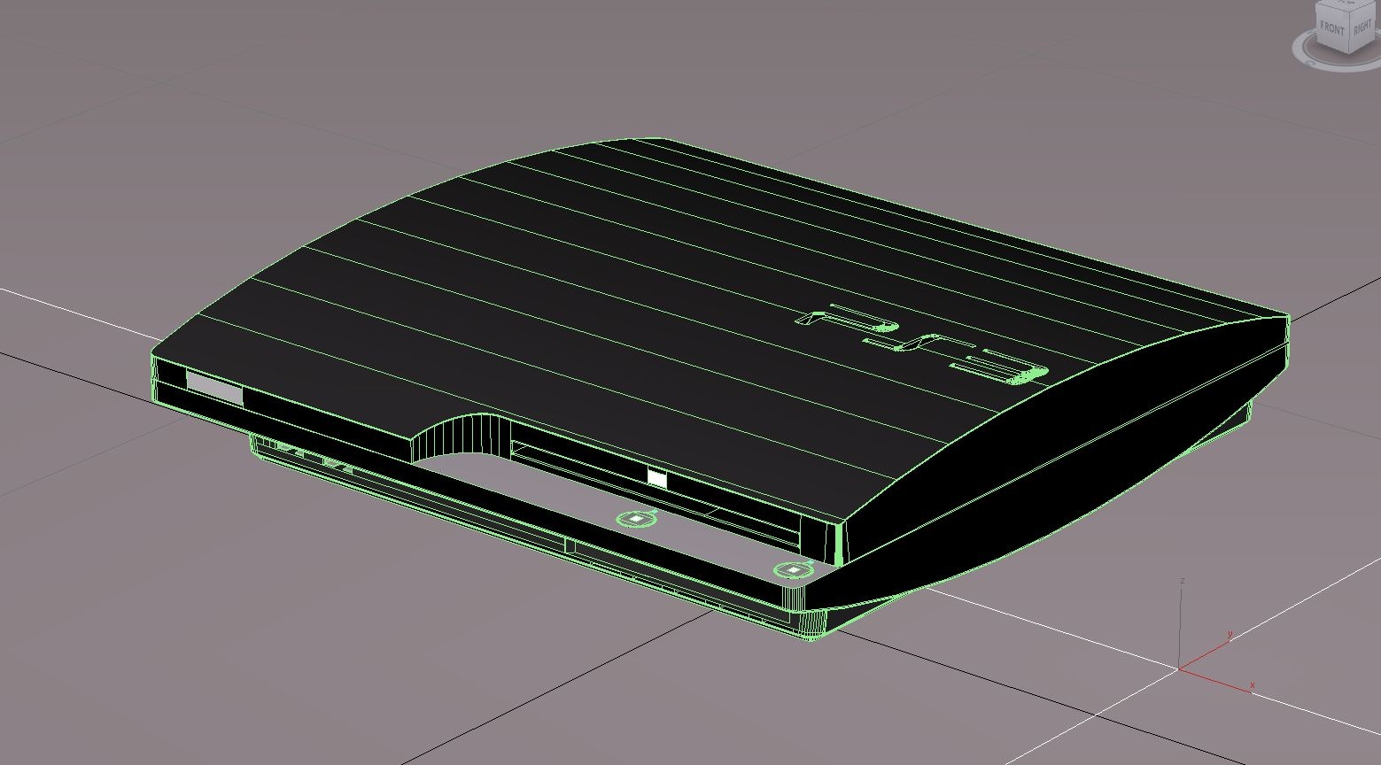 ps3 slim playstation 3 3d model