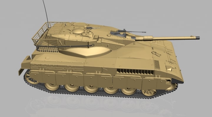 3d model merkava tank