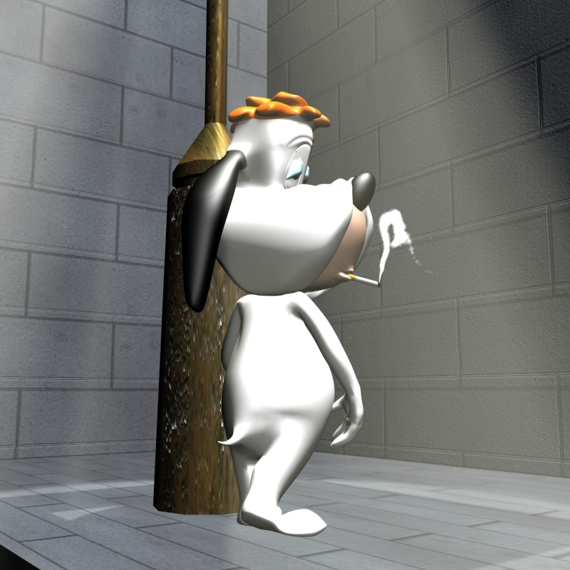 3d happy droopy model