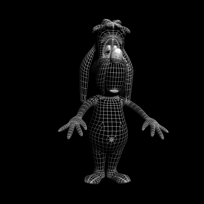 3d happy droopy model