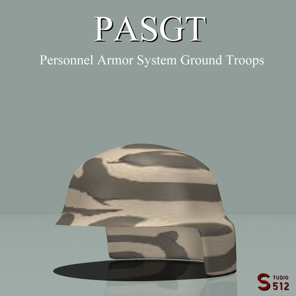 3d pasgt helmet model