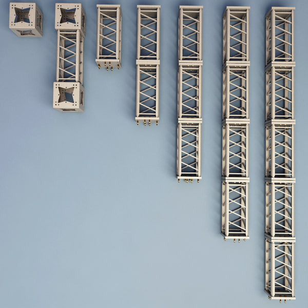 steel truss v3 collections 3d model